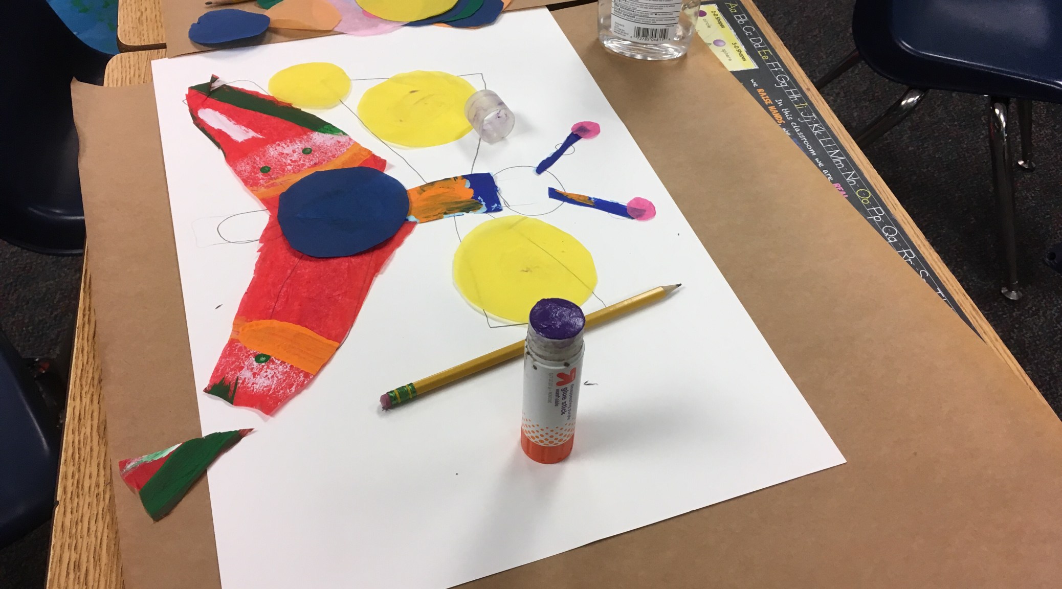 Art Lesson: Eric Carle Inspired Textured Collage (1st Grade) | Right ...