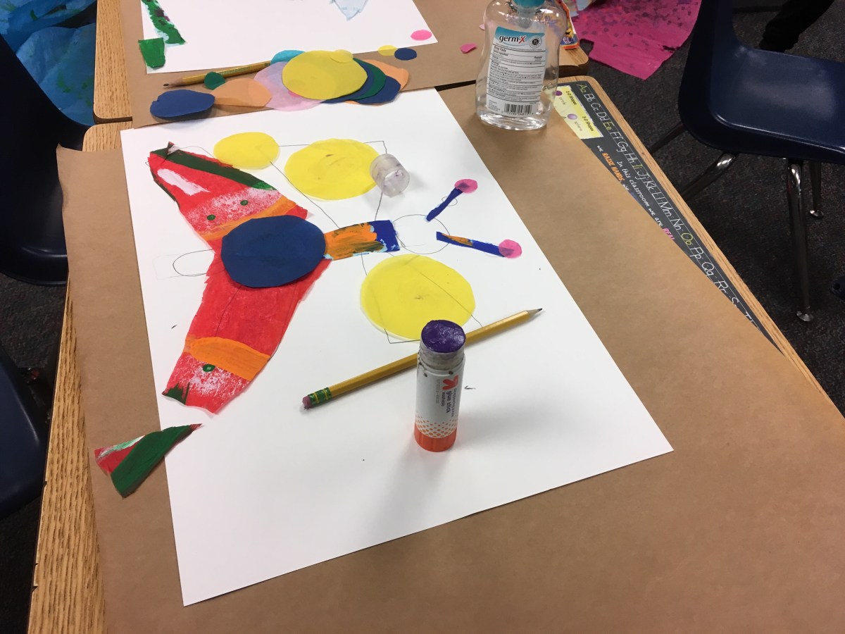 Art Lesson: Eric Carle Inspired Textured Collage (1st Grade) | Right ...