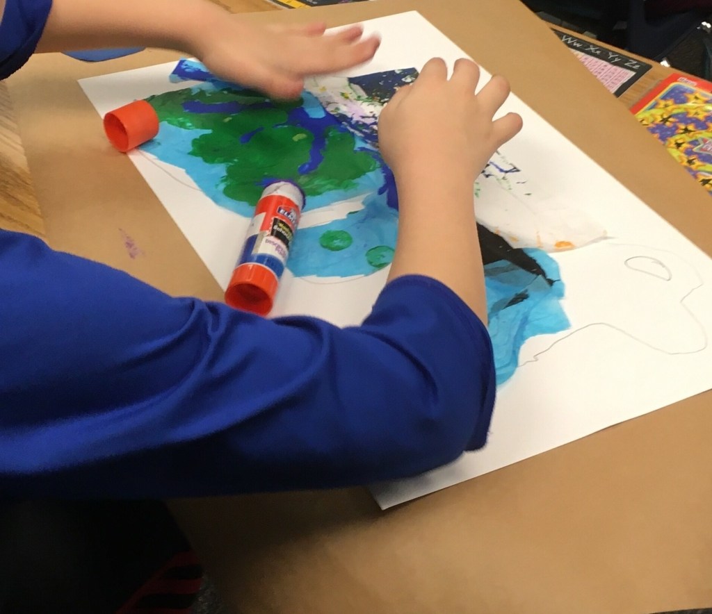 Art Lesson: Eric Carle Inspired Textured Collage (1st Grade) | Right ...